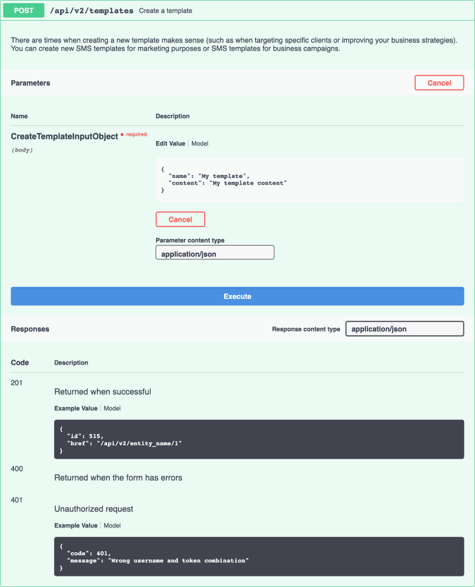 Textmagic API documentation